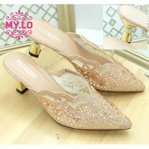 Jual SANDAL PESTA HEEL WEDGES SELOP KEBAYA IMPORT REDWINE MS8A15 - Kota ...