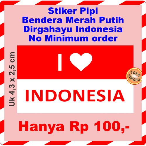 Jual Stiker Pipi Bendera Merah Putih - Dirgahayu AKU CINTA Indonesia ...