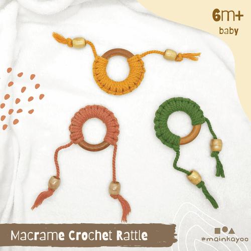 Jual Montessori Macrame Crochet Baby Rattle Toys #mainkayoo - Kota ...