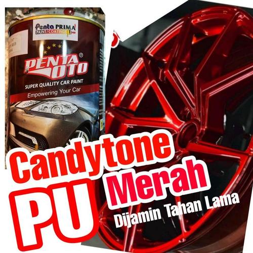 Jual Cat Merah Candytone/ Candytone Red PU- PENTA OTO - 1L - Jakarta ...