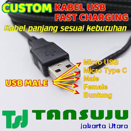 Jual Custom Kabel USB Fast Charging Panjang Kabel Sesuai Kebutuhan ...