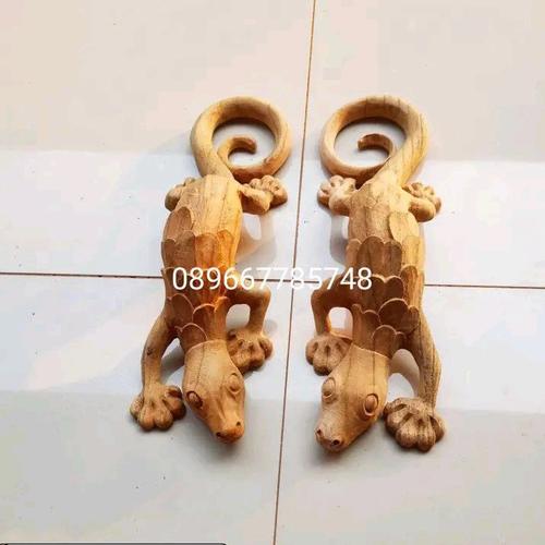 Jual handle pintu ukir kayu patung gecko/ cicak - Kab. Jepara - Gallery ...