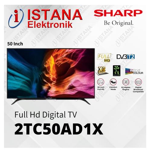 Promo SHARP AQUOS LED 50 INCH FULL HD DIGITAL TV 2TC50AD1X Cicil 0% 3x ...