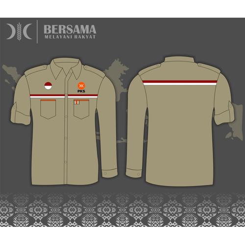 Jual KEMEJA LAPANGAN PDL PKS COKLAT by Naam Store Official - S ...