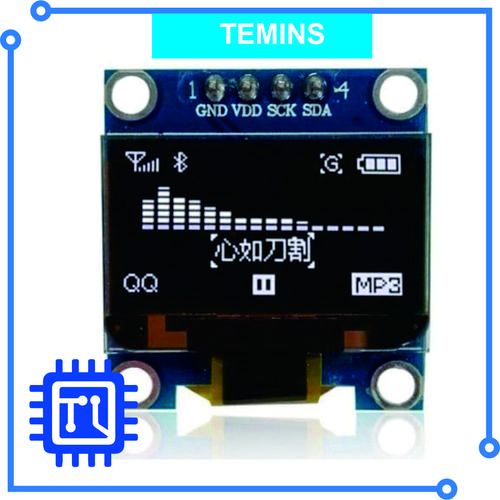 Jual OLED LCD Display 128x64 0.96 inch I2C II2C Arduino Raspbery Pi ...