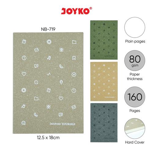 Jual Plain Notebook Agenda Diary Buku Tulis Catatan Polos Joyko NB-719 ...