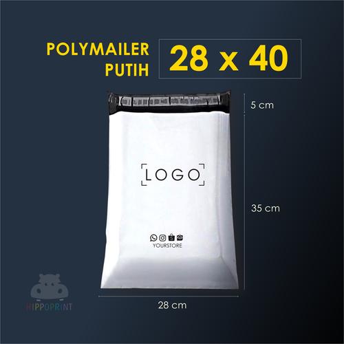 Jual Plastik Polymailer 28x40cm + Custom Sablon Logo (Free Design ...