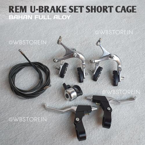 Promo Rem U-Brake Short Cage Sepeda Balap RB Fixie Alloy Ubrake Set ...