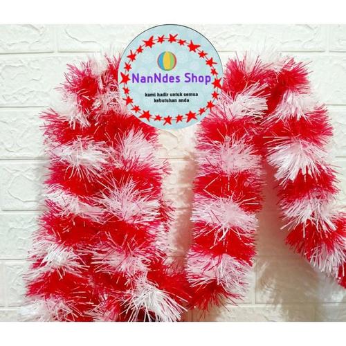 Jual Slinger Merah Putih Besar Tebal Full -Tingsel Kemerdekaan HUT RI ...