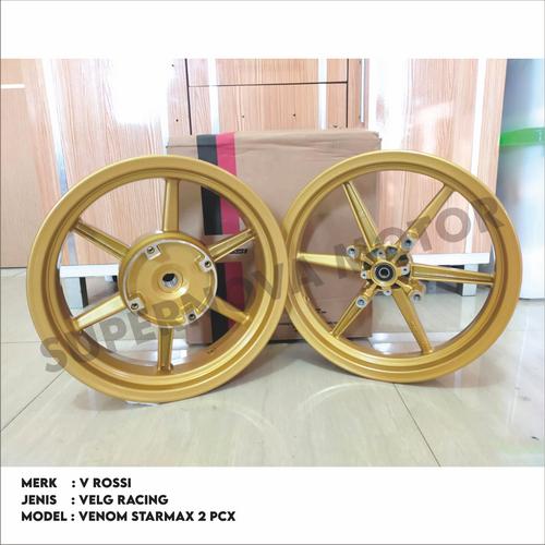 Jual VELG RACING PCX V ROSSI VENOM STARMAX 2 VELG MOTOR PCX GOLD 250/ ...
