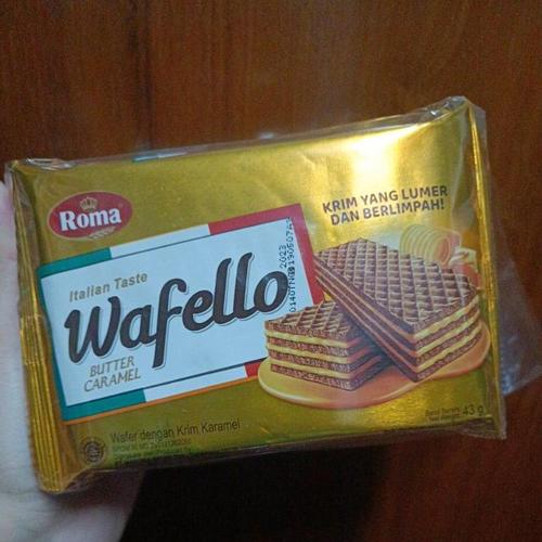 Jual Baru Roma Waffelo Isi 5 (Butter Caramel) 43 Gr - Biskuit Roma ...