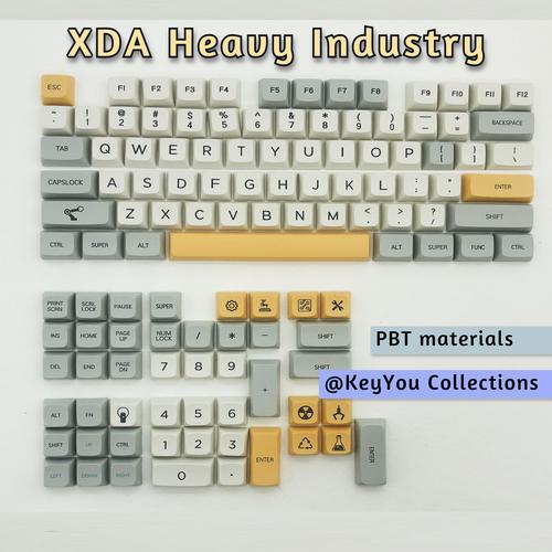 Jual XDA heavy industry keycaps 121 pbt not matcha marshmallow gundam ...