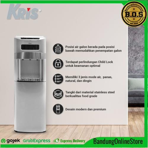 Jual Kris Dispenser Air Bottom Loading Dispenser Air Galon Bawah Silver ...