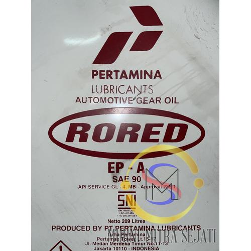 Jual Pertamina Rored EPA EP-A SAE 90 GL-4 GL4 Oli Gigi Gear Oil Drum ...