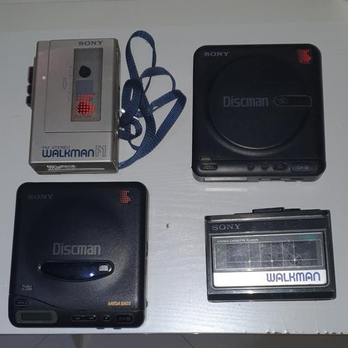 Jual Paket Discman Walkman Sony Mulus Normal Langka D-11 D-20 WM-F1 WM ...