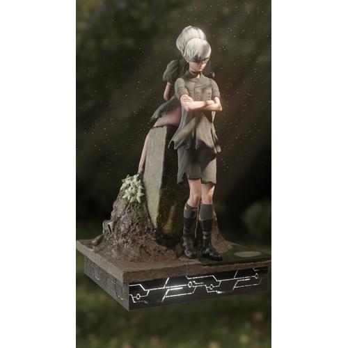 Jual nier automata 2b and 9s resin kit statue - half size - Kota ...
