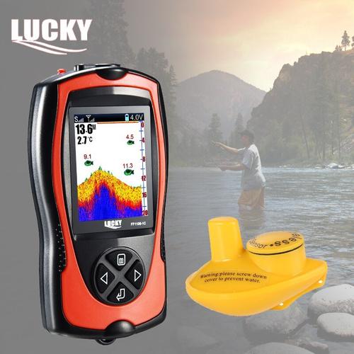Jual Fish Finder LUCKY Wireless Color Pelacak Ikan FF1108-1CW Pancing ...