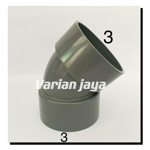 Jual Elbow 45 Derajat Knee 3 inch D keni Sambungan L Knie 3” inci 45° - Kab. Bekasi - Tb Varian ...