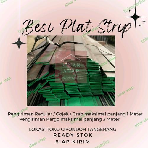 Jual Besi Plat Strip 5 x 30 x 6 Meter FULL (Lebar 3cm tebal 5mm) - Kota ...