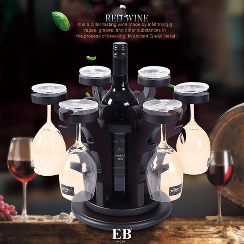Jual Rak Gelas Wine Kayu Premium / Wine And Glass Holder EB Home 411/1 ...