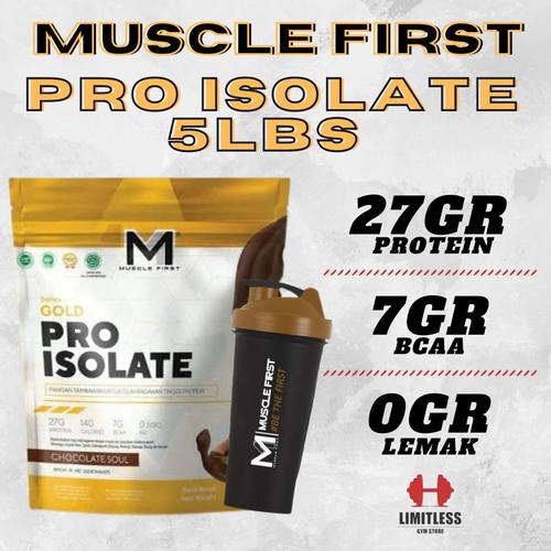Jual M1 Muscle First Pro Gold Isolate 5 lbs lb 5lbs 5lb iso Whey ...