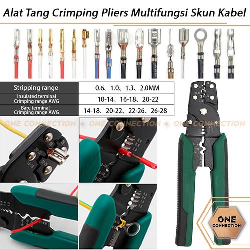Jual Tang Potong & Kupas Kabel 4in1 Tang Crimping Krimping Skun Wire ...