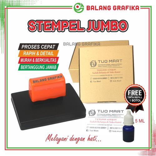 Jual Stempel Jumbo stampel Flash Besar Kardus Cap Dus Big Stamp Box ...