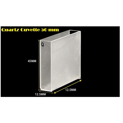 Jual Quartz Cuvette 50 mm / Cuvette Kuvet UV Quartz kuarsa with Lid 50 ...