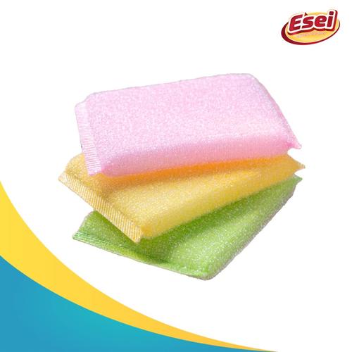 Jual Micro Fiber Scrub Sponge ( spon scrub ) -- ISI 3 (spon cuci fiber ...