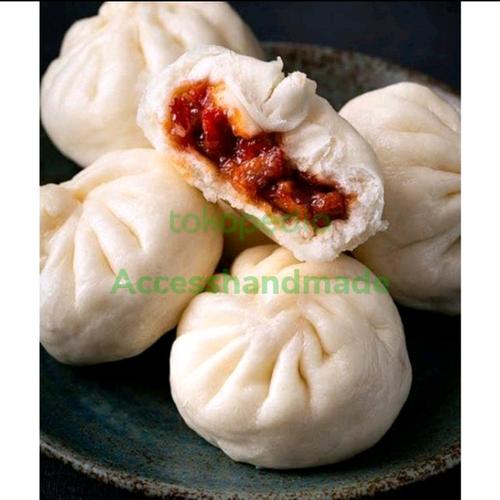 Promo Bakpao chasiew ayam HALAL chasio pao frozen dimsum ala hotel 6pcs ...