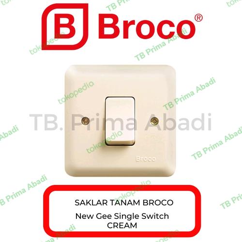Jual SAKLAR SINGLE TANAM - NEW GEE BROCO SINGLE SWITCH - BROCO - Kota ...
