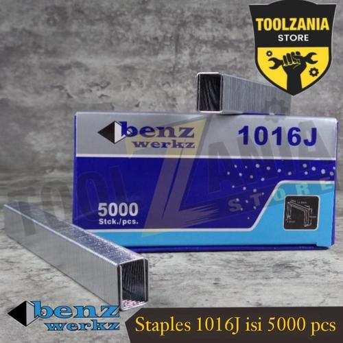 Jual Isi staples tembak angin 1016J benz werkz 5000 pcs isi stapler ...