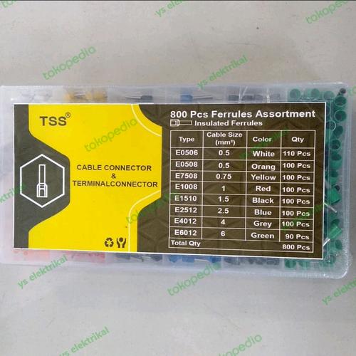 Jual Skun Ferrules Box 800 pcs Terminal Connector - Jakarta Pusat - ys ...