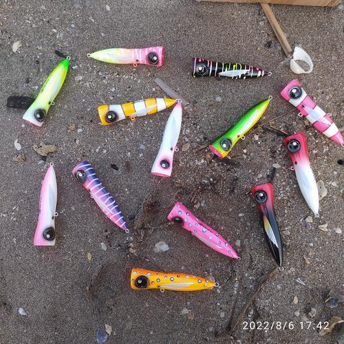 Jual lure popper kayu HANDMADE kromoe 20gr dan 15gr - 10, 15gr poper ...