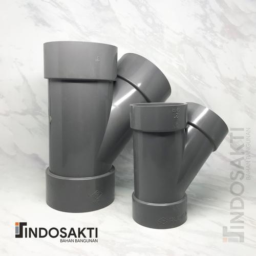 Jual Sambungan Pipa TY 45 90 Derajat Rucika PVC [D] 2, 3x3, 4x2, 4x3 ...