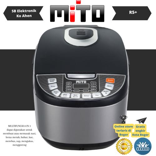 Jual MITO Digital Rice Cooker R5+ White and Gold Black Edition Gold ...