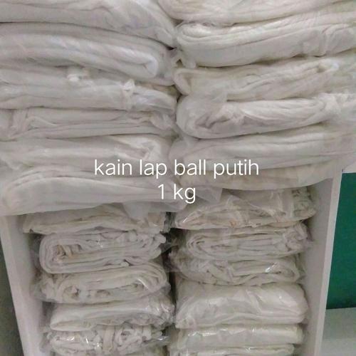 Jual lap kain putih / lap bal putih kain perca putih kain lap putih ...