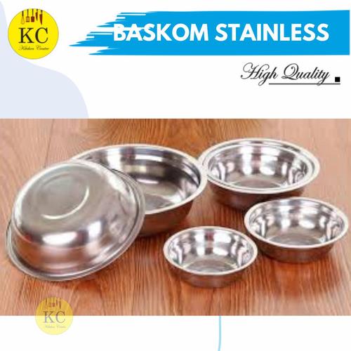 Jual Baskom Stainless Steel Baskom Kobokan Mangkuk Kuah Stainless no.14 ...