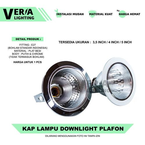 Jual Kap Fitting Lampu Downlight 3,5 3.5 Inch 4 inch 5 inch E27 - 4 ...