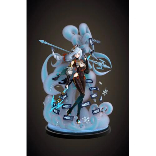 Jual shenhe with spirit genshin impact fan art resin kit statue ...