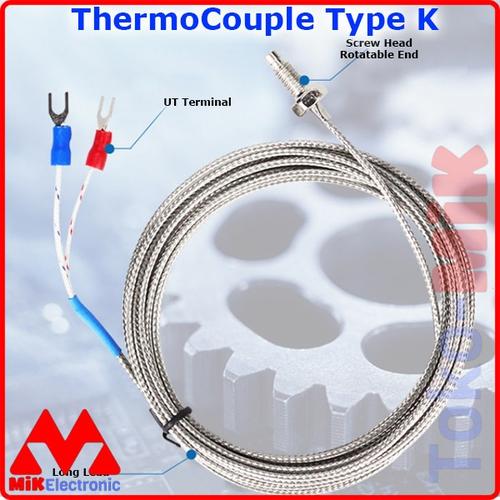 Jual Sensor Suhu Temperatur Thermocouple K Type Drat M6 Thread ...