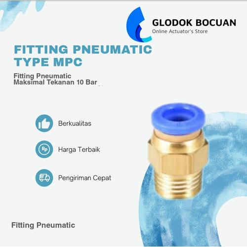 Jual MPC 8 SLIP LOCK FITTING PNEUMATIC LURUS SELANG 8 MM PC 08 - 1/8 ...
