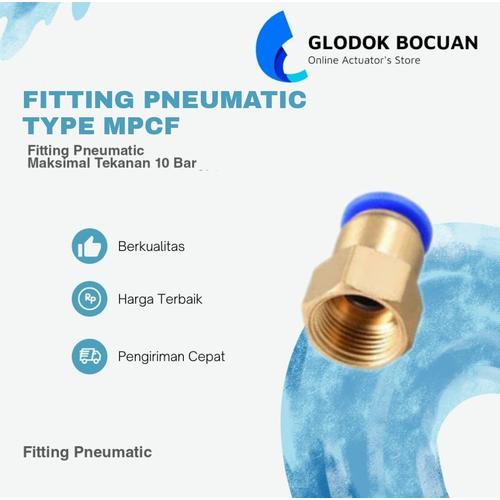 Jual MPCF 4 SLIP LOCK FITTING PNEUMATIC LURUS FEMALE SELANG 4 MM PCF 04 ...