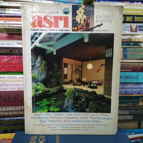 Jual MAJALAH ASRI - INTERIOR,TANAMAN,LINGKUNGAN TAHUN APRIL 1987 - Kota ...
