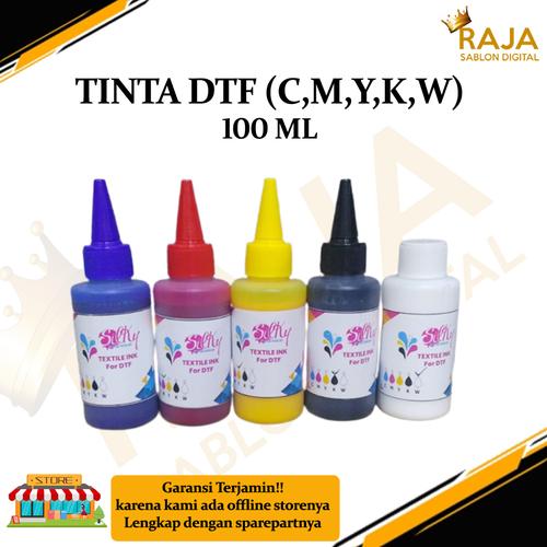 Jual Tinta Sablon DTF 100 Ml CMYKW - Vator Ink - Jakarta Barat - Raja ...