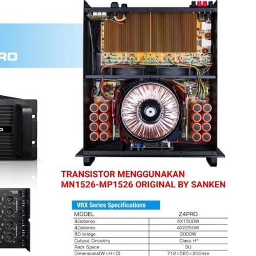 Jual Power Zetapro 4 channel Z4Pro Amplifier Z 4 Pro 4x1500 watt POWER - Jakarta Barat - Area ...