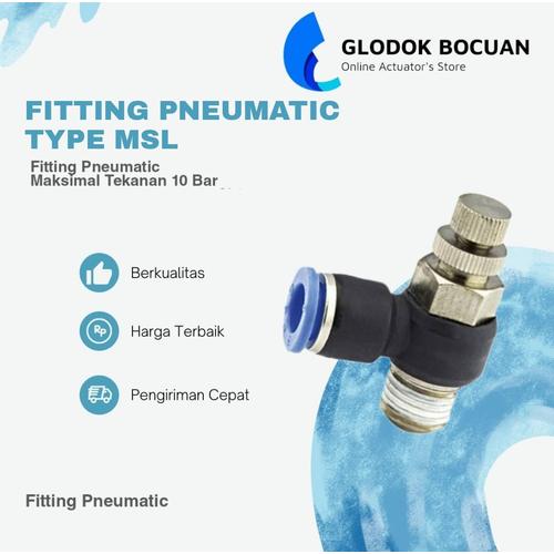 Jual MSL 4 SLIP LOCK FITTING PNEUMATIC SPEED CONTROL SELANG 4 MM SL 04 ...