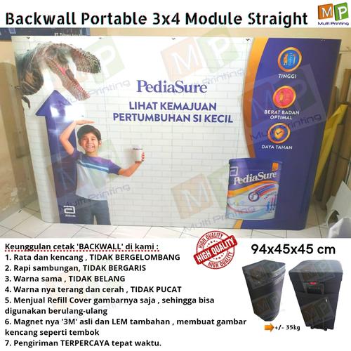 Jual Backwall Backdrop pameran seminar 3x4 lurus straight portable ...
