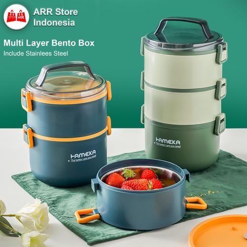 Promo Tempat Kotak Bekal Rantang Makan Lunch Box Plastik Multilayer ...