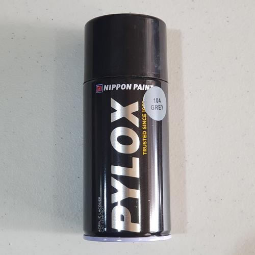 Jual pylox nippon paint grey 104 abu-abu tua / cat semprot / pilox abu ...